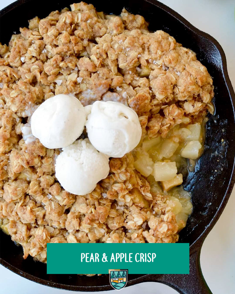 Pear and Apple Crisp - Camp Southern Ground